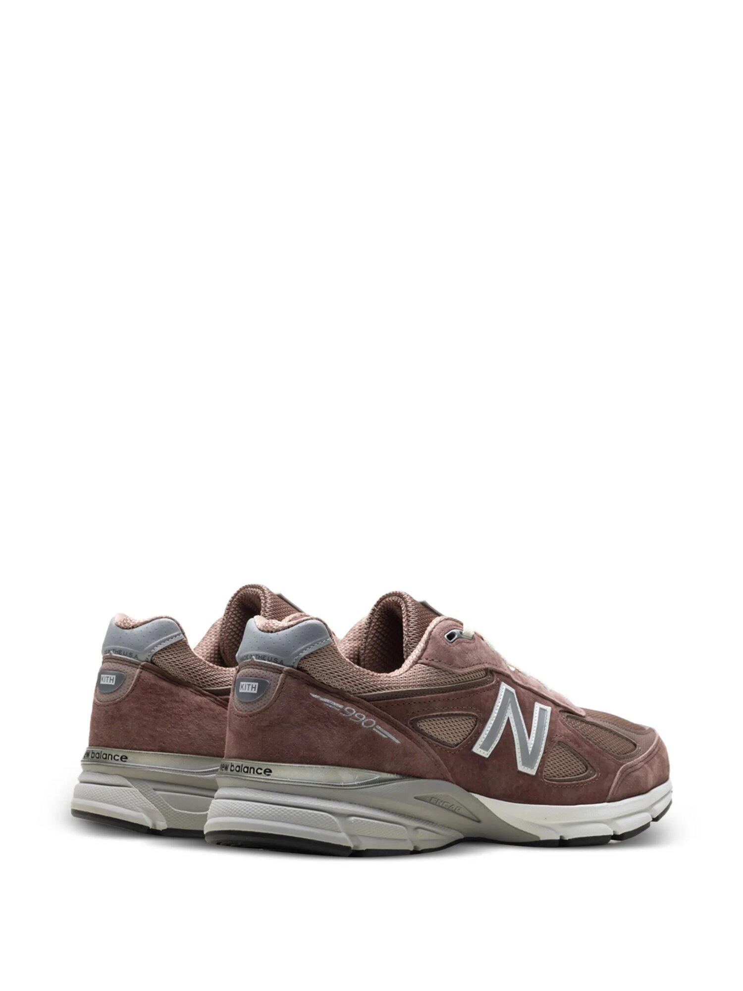 Кроссовки New Balance X Kith 990v4 sneakers, размер 6,5 US, pink — фото 1