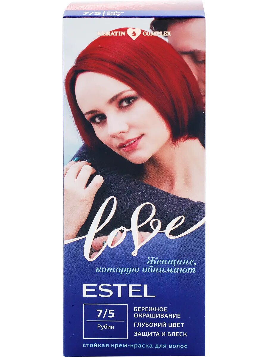 Крем-краска для волос ESTEL Love 7/5 Рубин, 115мл