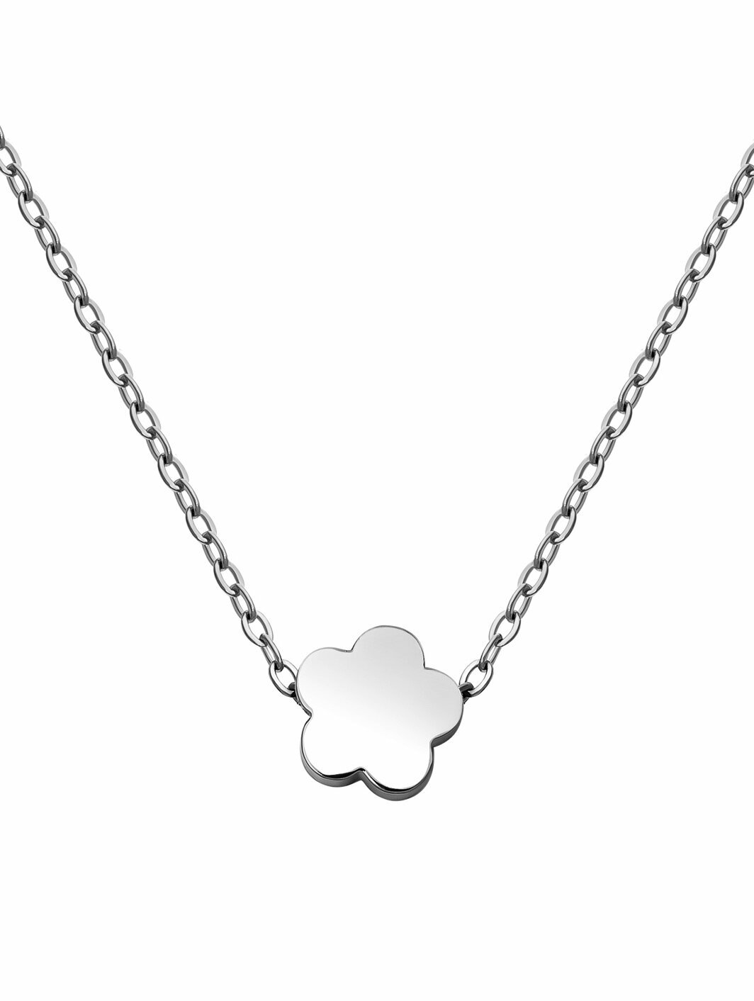 Колье LU Jewel, длина 35 см, серебряный