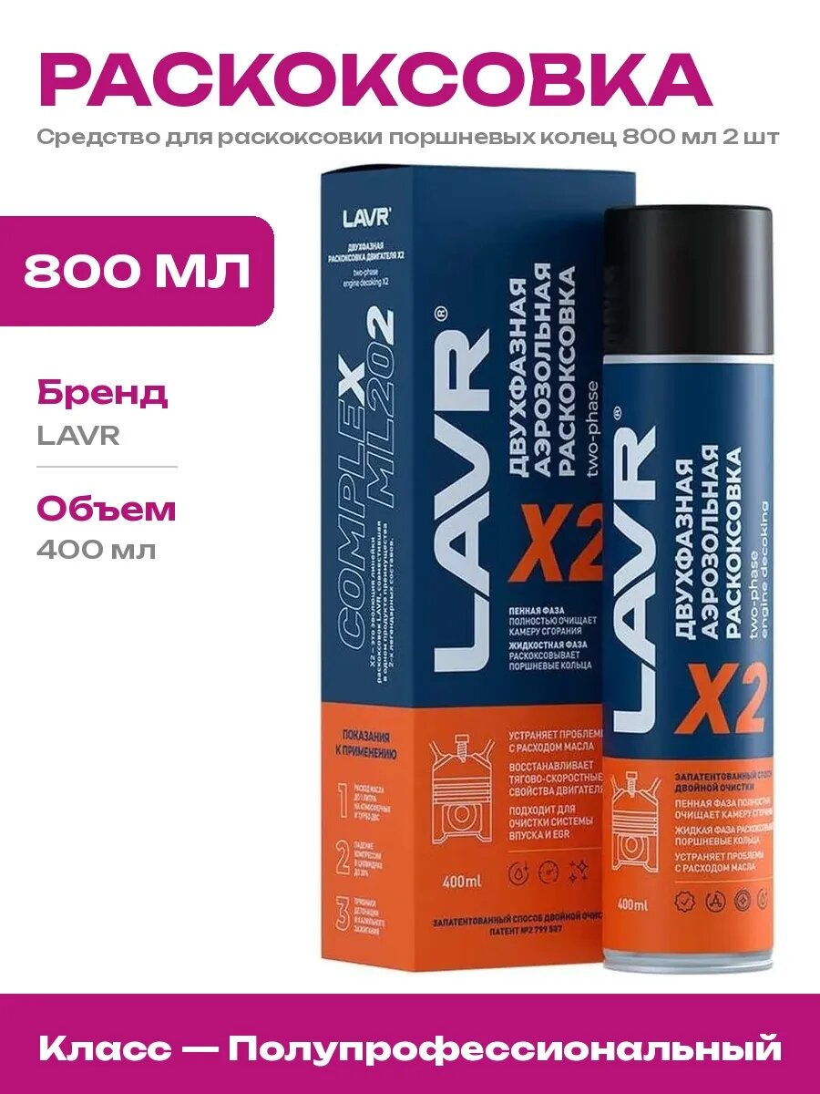 Профессиональное средство для раскоксовки поршней 800 мл