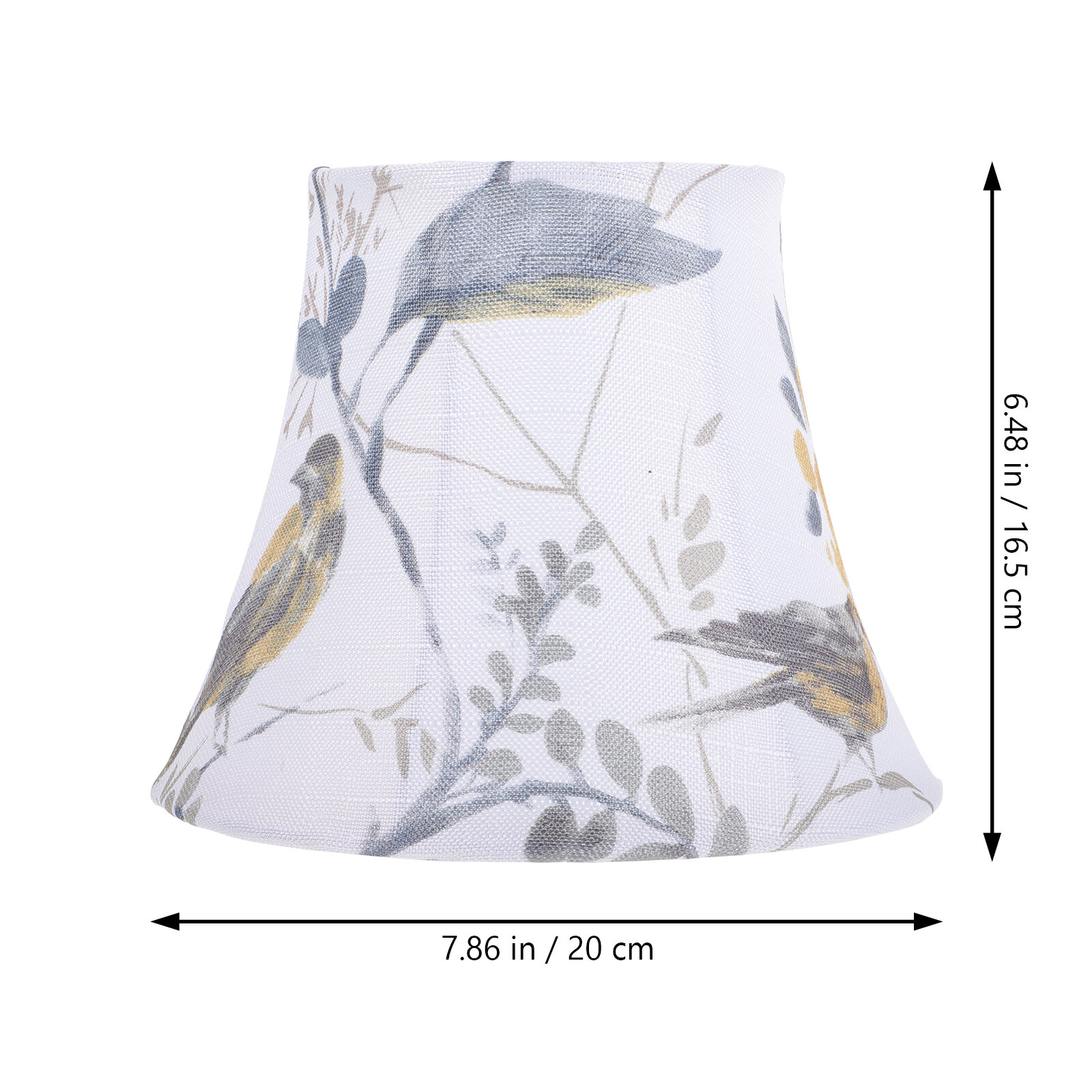 Ламповый Абажур Из Ткани Для Стола С Цветочным Узором 20.00X20.00X16.50Cm