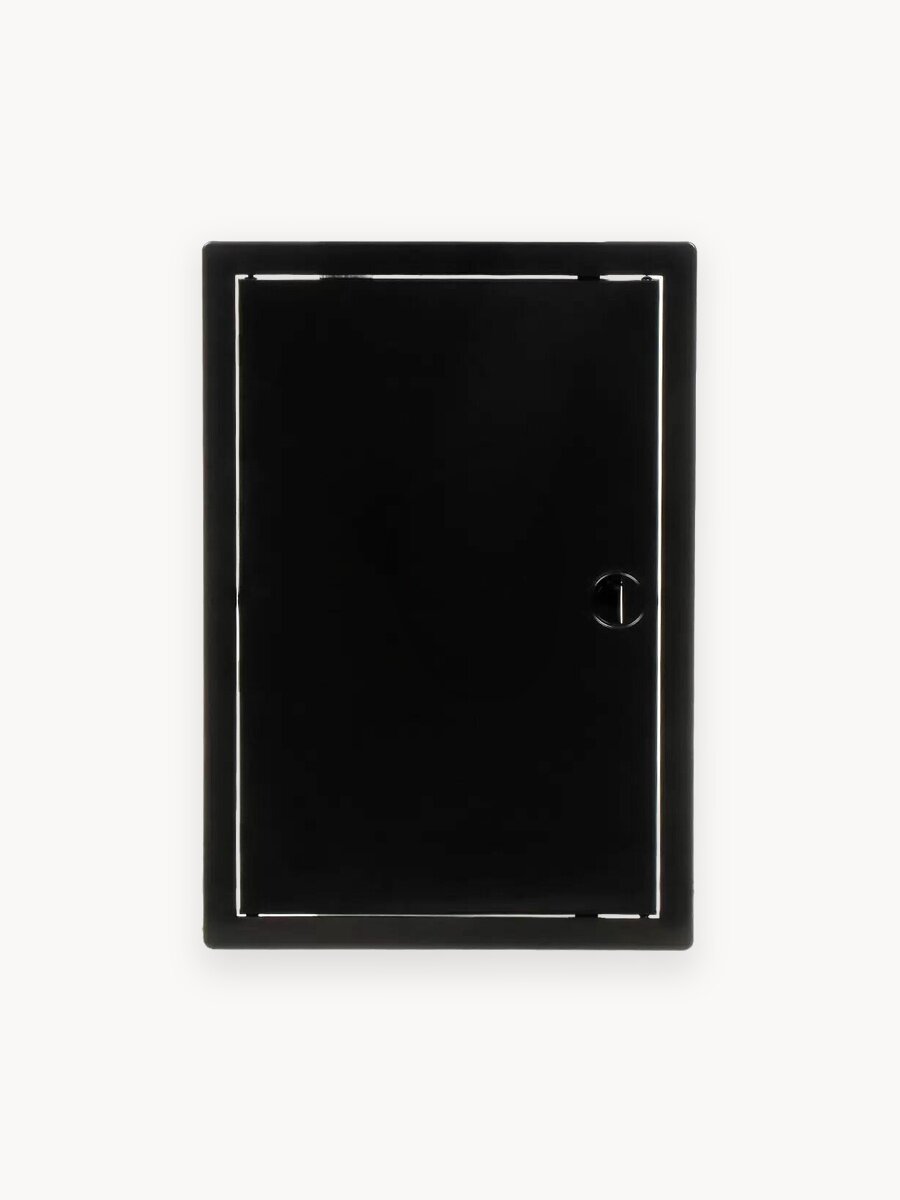 Люк-дверца ревизионная вентиляционная Viento 200х300 мм пластик черный для стены