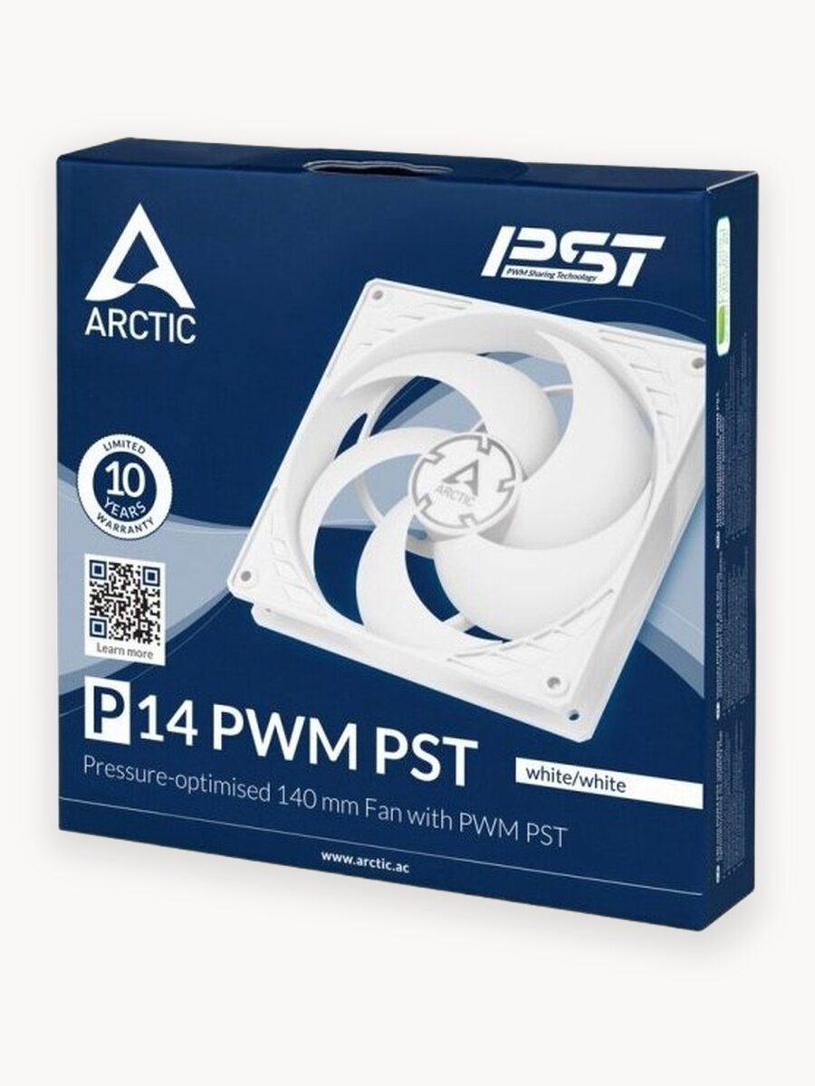 Вентилятор для корпуса Arctic P14 PWM PST (white/white) ACFAN00197A