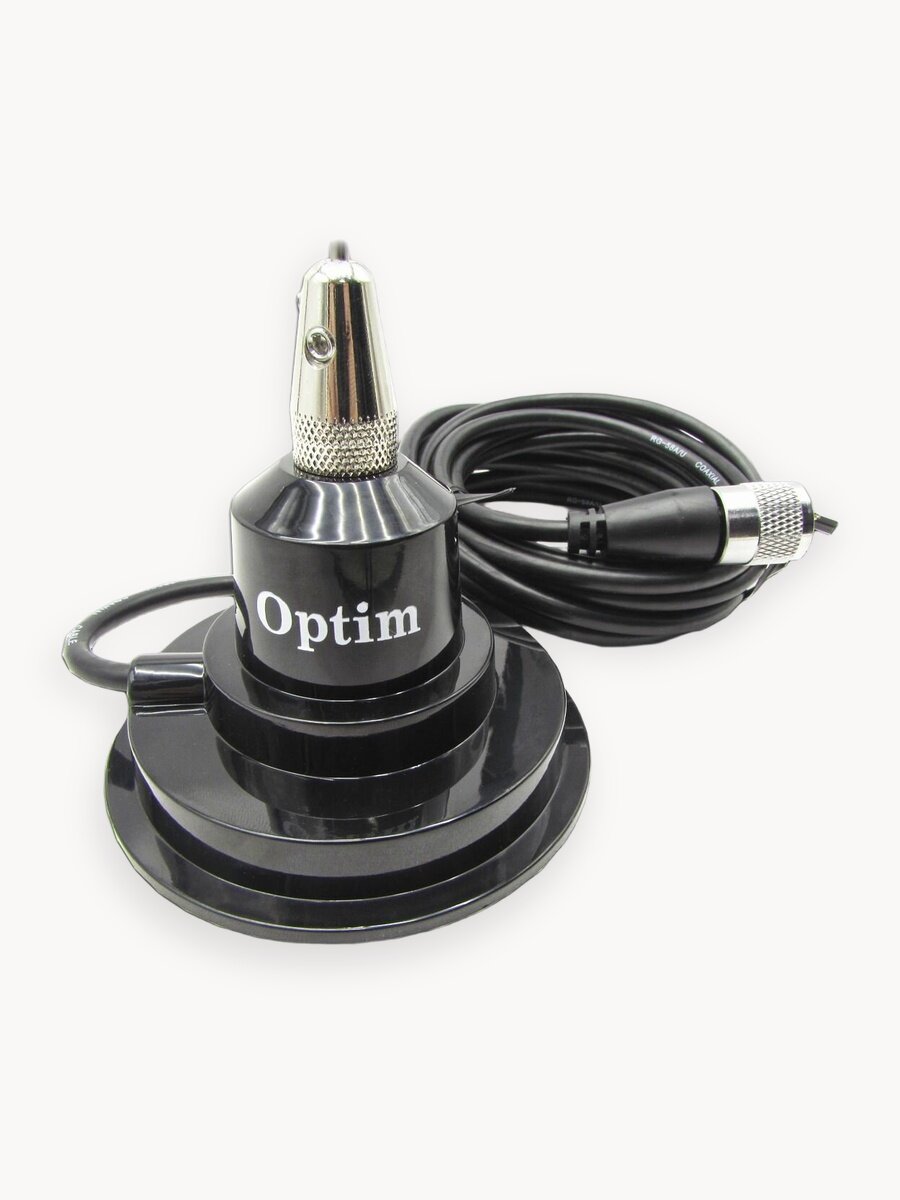 Автомобильная антенна Optim 1C-100 на магнитном основании, высота 135 см