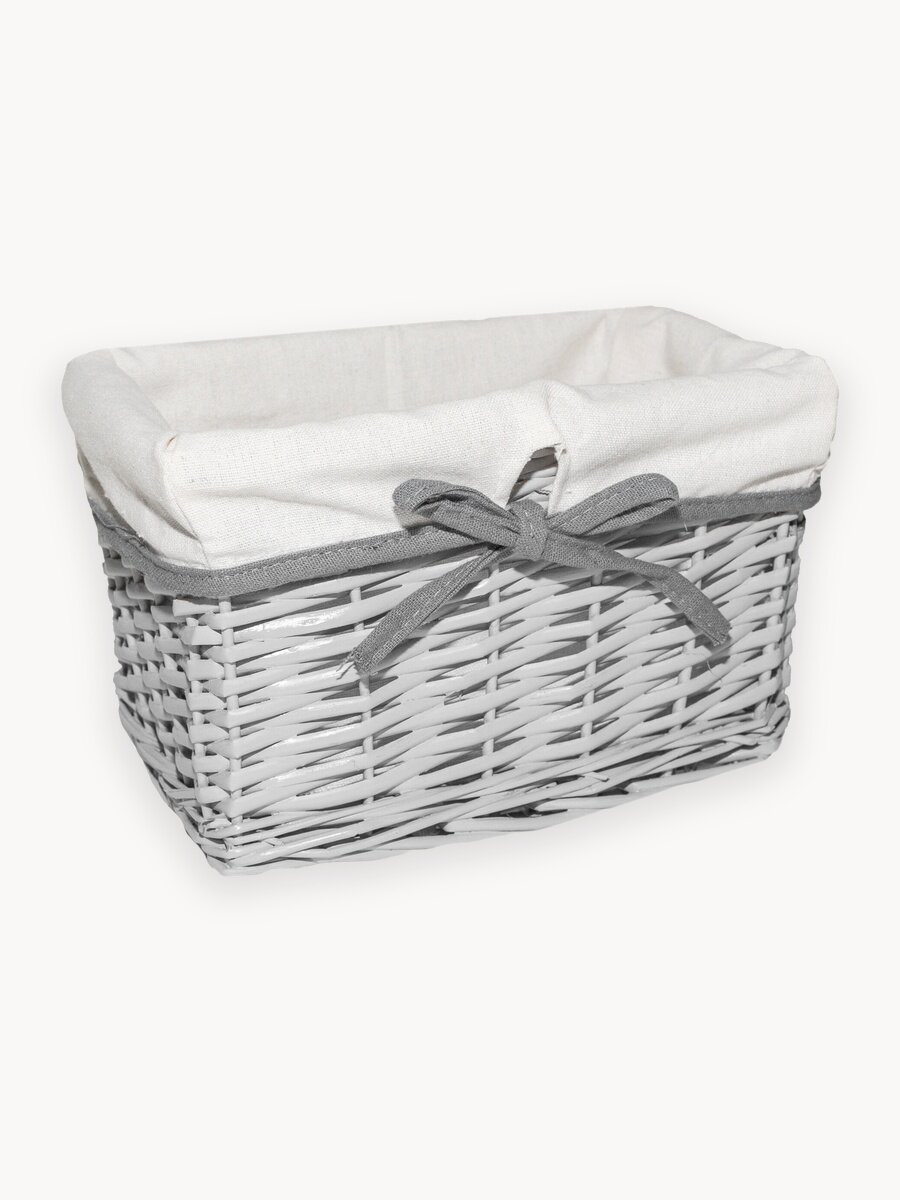 Корзина плетеная S W2-23047R 23×15×14 см декоративная корзинка для хранения мелочей