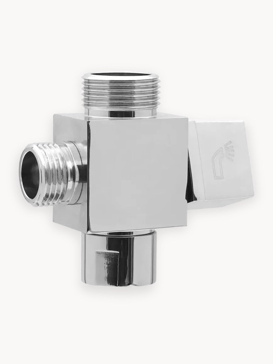 Переключатель для душа (дивертор) 3/4*1/2*1/2 Vieir VRGM443 , хром