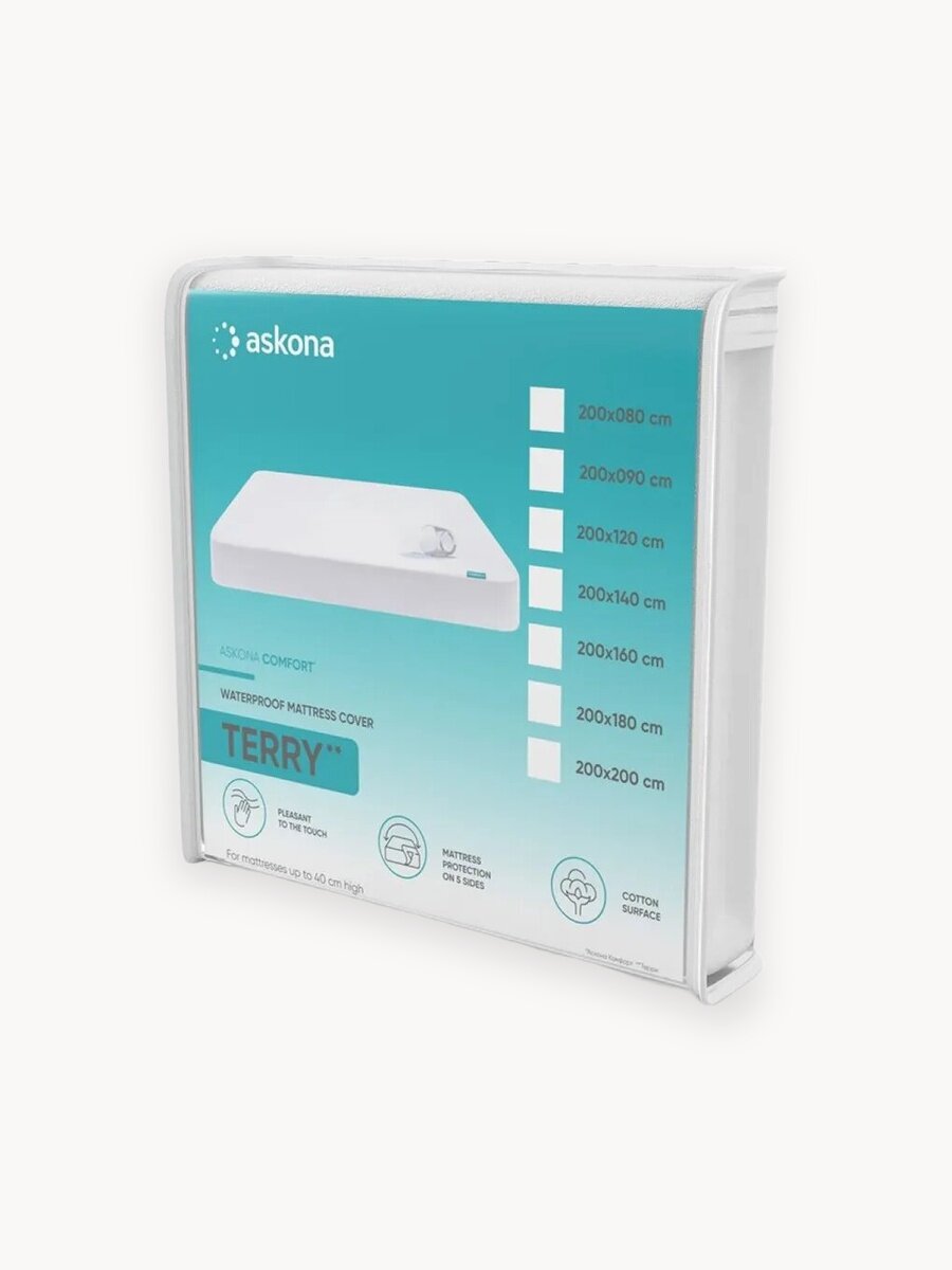 Чехол на матрас Askona (Аскона) Protect-a-Bed Terry 180х200х35,6