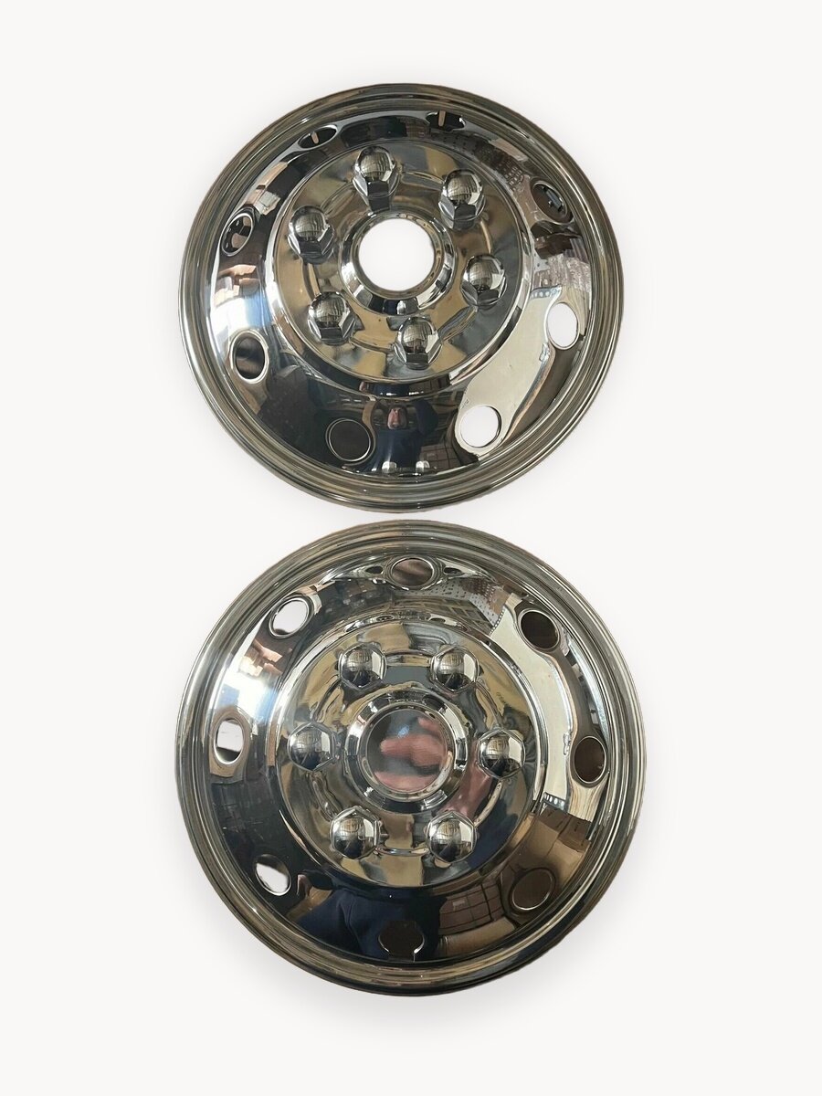 Колпаки на колёса R-16" передний (Глубокий) нержавейка 56 RS Front (комплект - 2шт)