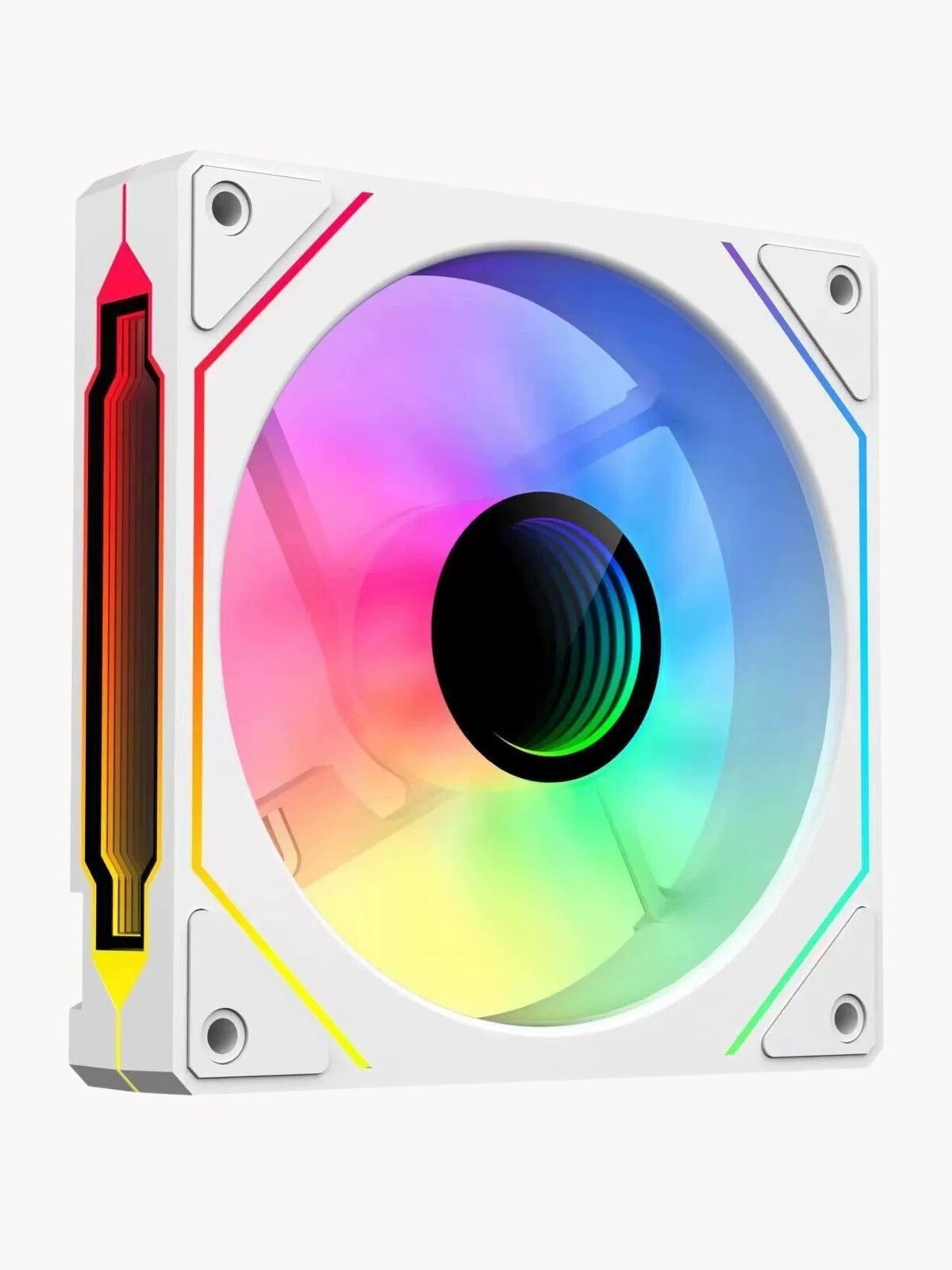 3шт. Выдув Прямой Корпусный вентилятор ARGB 120 мм PRISM 4PRO Белый Прямой