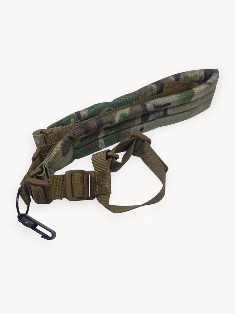 Ремень оружейный Strike тактический увеличенный с наплечником, мультикам