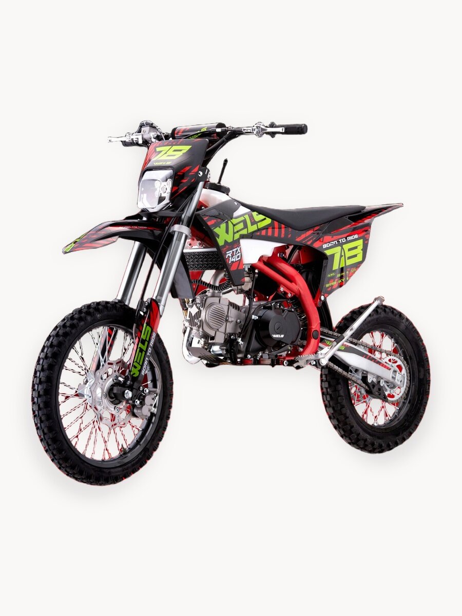 Питбайк WELS RTX 140, красный