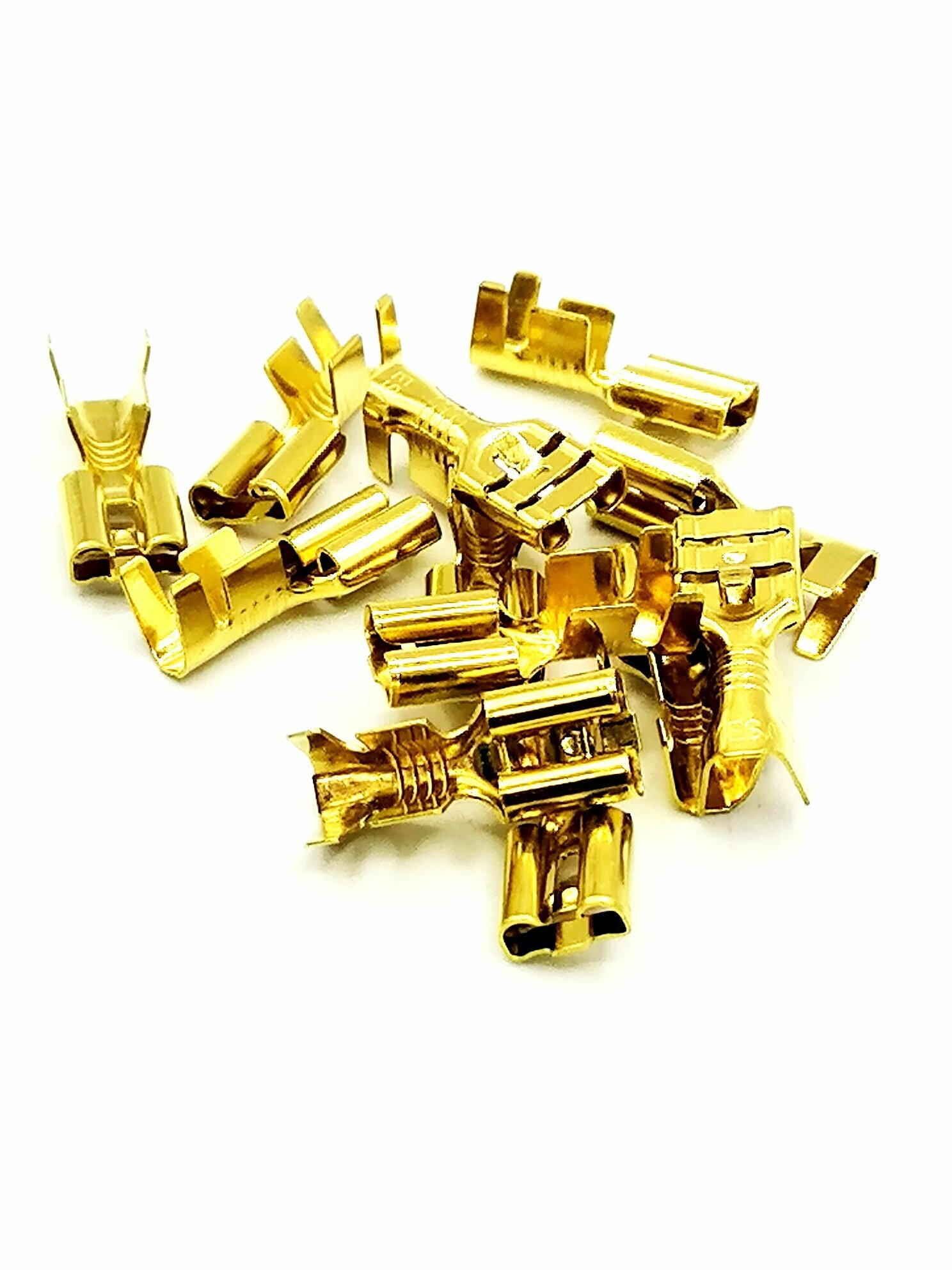 TA-6,3F клемма ножевая- гнездо 6,3мм (латунь/замок/провод 2.5-6мм) MESA Турция (TD2115DP)