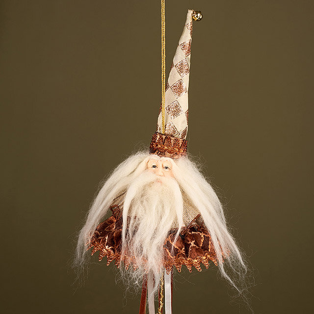 Елочная игрушка Санта - Добрый Старичок 25 см, Winter Deco, 5001025