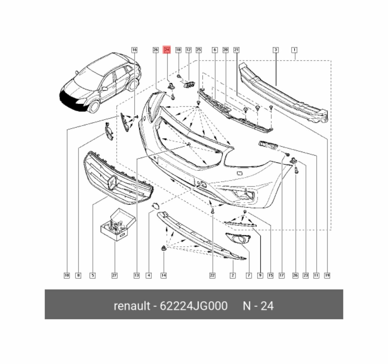 Клипса (Плас) [Org](Renault 62224Jg000)
