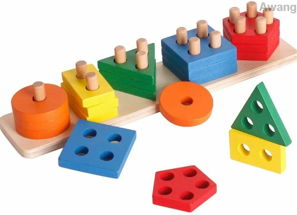 Пирамидка для малышей - Сортер сортер для малышей от года - Детские развивающие игрушки от 1 года,