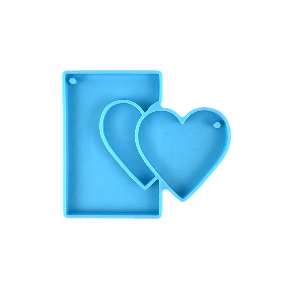 Сделай сам любовь брелок кристалл эпоксидная форма для ключей-8194 синий