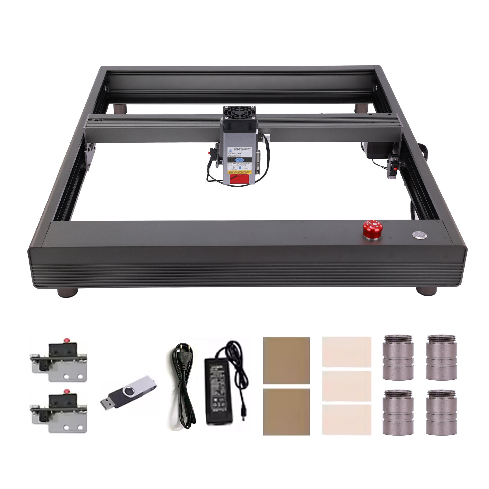 Лазерный гравер 10 Вт, для дерева/акрила/стекла/стали (EU)