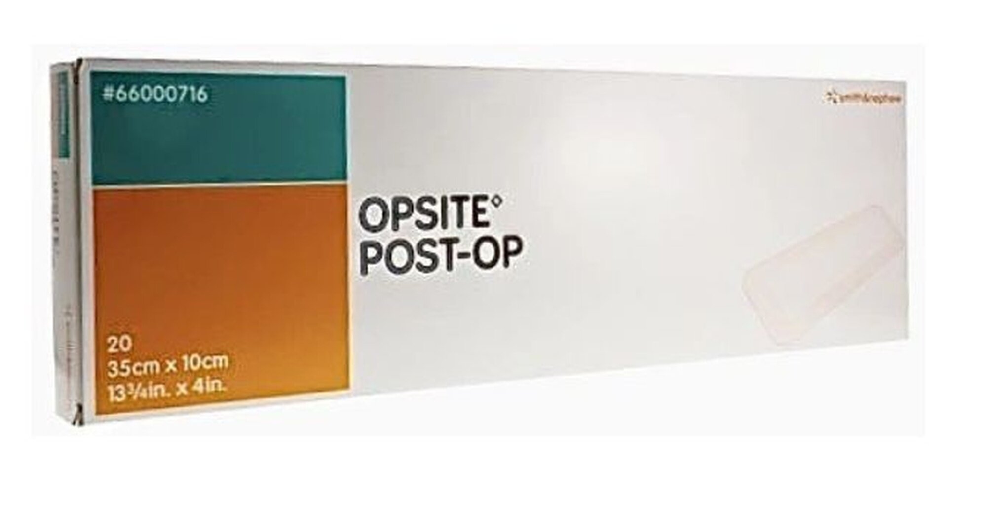 Пластырь Smith & Nephew OPSITE POST-OP Водонепроницаемый 35 x 10 см x 20 шт.