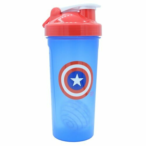 Шейкер с венчиком для занятий спортом Super Hero Series - Captain America