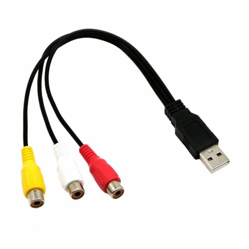 Шина USB к 3RCA AV аудиокабель 3rca