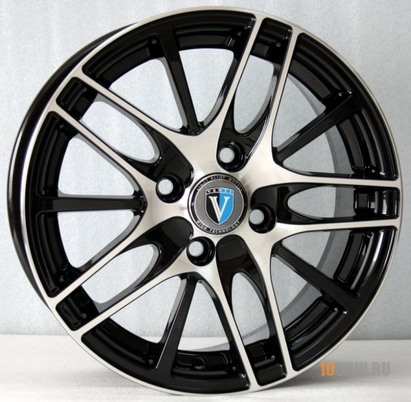 Диск колесный Tech Line Venti 1406 5,5x14 4x100 Dia60.1 ET43 цвет BD (черный с проточкой)