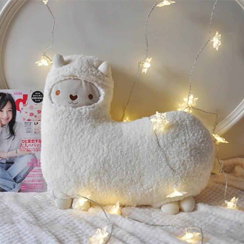 Игрушка-альпака в виде мягкой игрушки-подушки 40 см для детей, мягкая плюшевая игрушка-животное, милый подарок для малышей