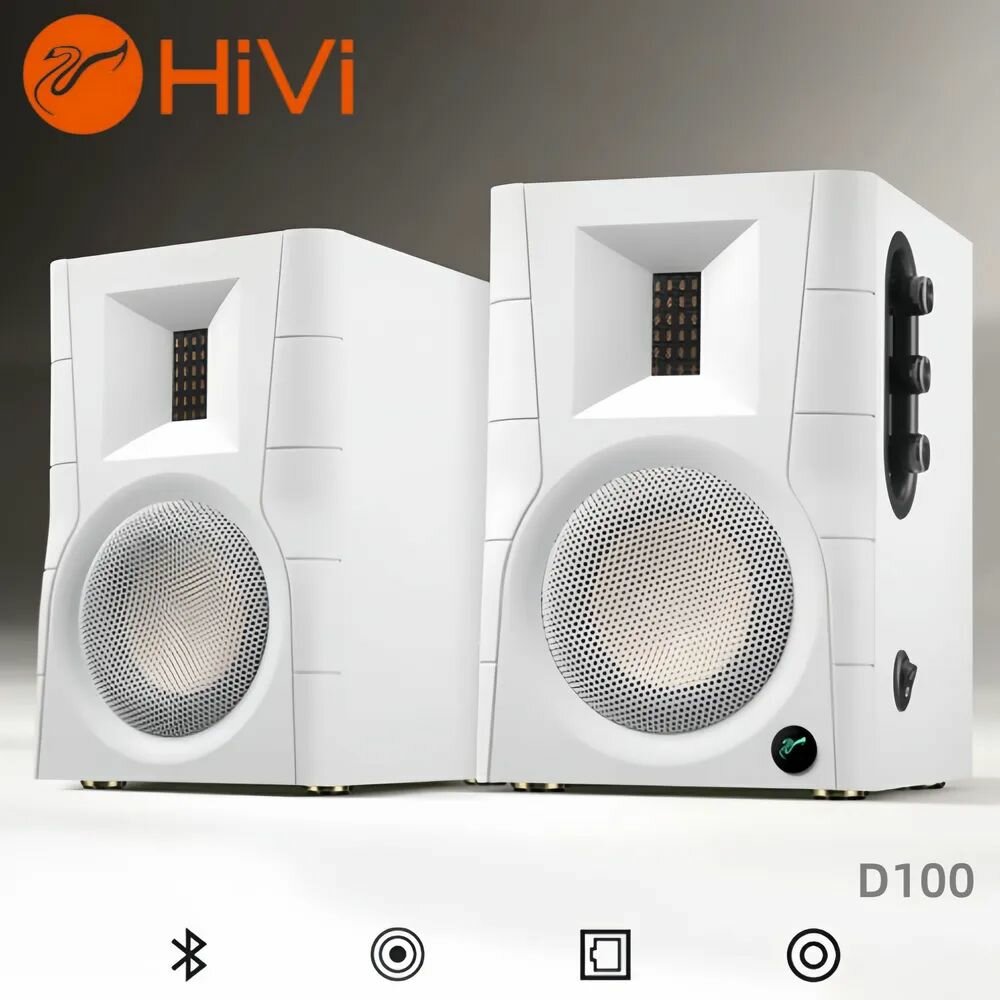 Активная акустическая система HiVi SWAN D100, колонки, Bluetooth, 62 Вт