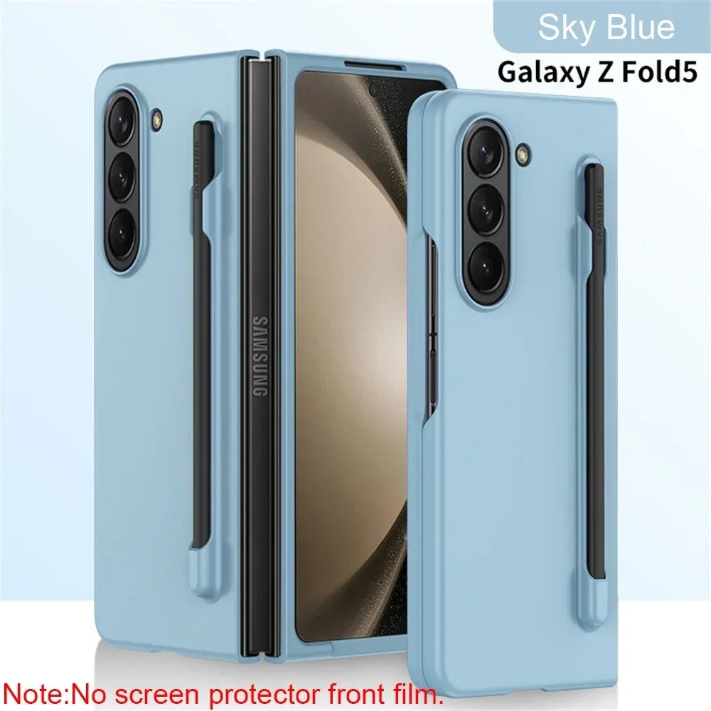 Чехол для Samsung Galaxy Z Fold 6 Sky Blue с держателем для стилуса