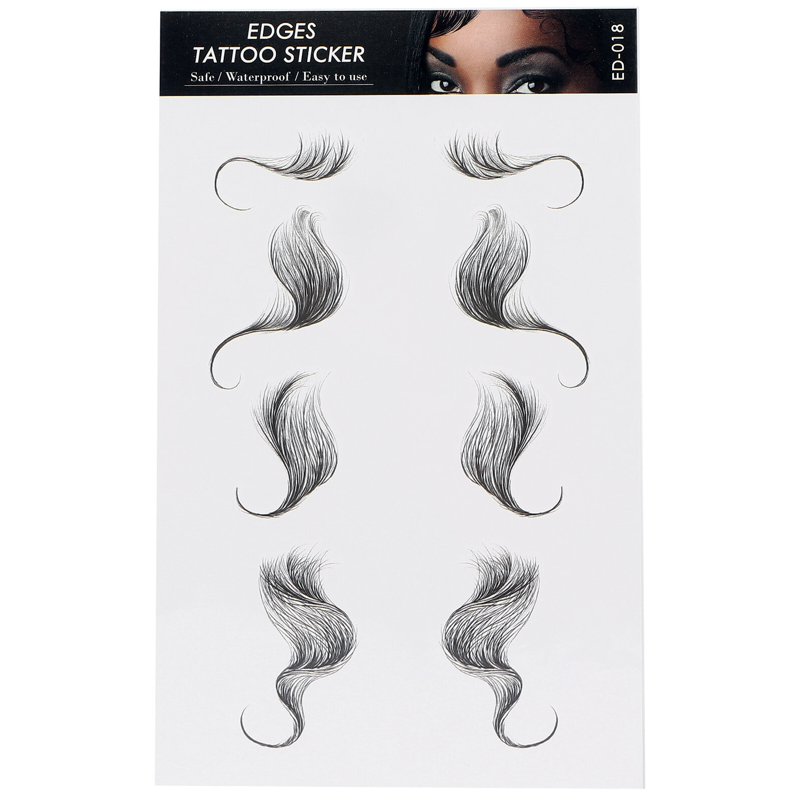 Водонепроницаемая фальшивая наклейка на волосы натуральные волосы татуировка волос тату