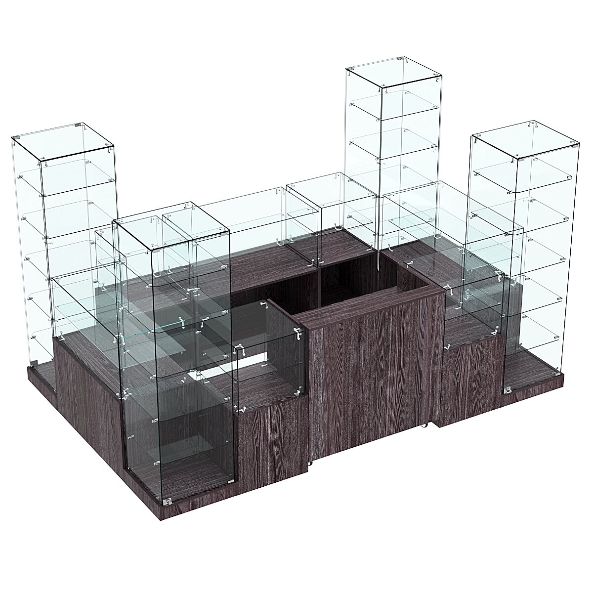 Торговый островок ХИТ продаж №20 (4, 86 кв. м), Ясень Анкор темный - U31105