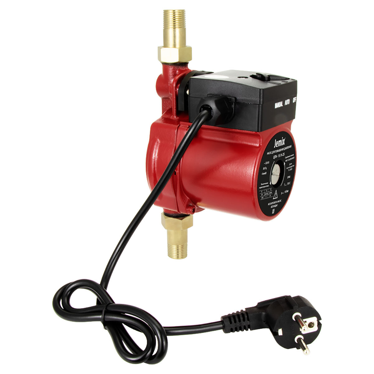 Насос Jemix ЦПН-15/9-25, для повышения давления, "мокрый ротор", 120Вт