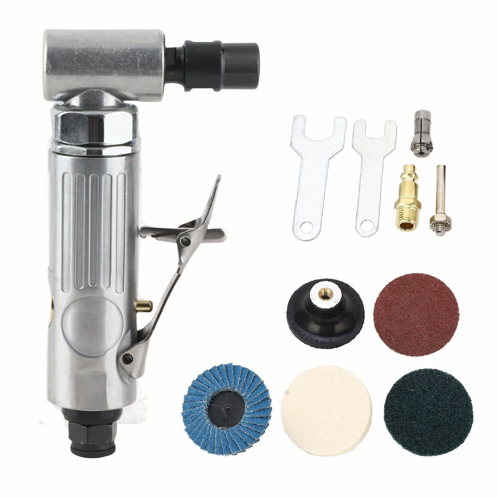 Пневматический шлифовальный комплект, 90 , 0.3 л. с, с регулятором скорости