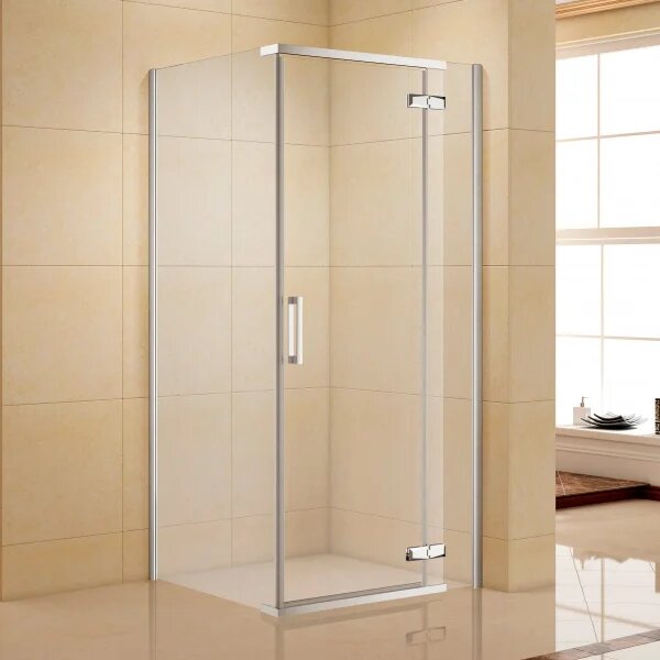 Душевой уголок Aquanet Logic AE32-S-U-CT без поддона, стеклянный, 90x90, с распашными дверями, квадратный