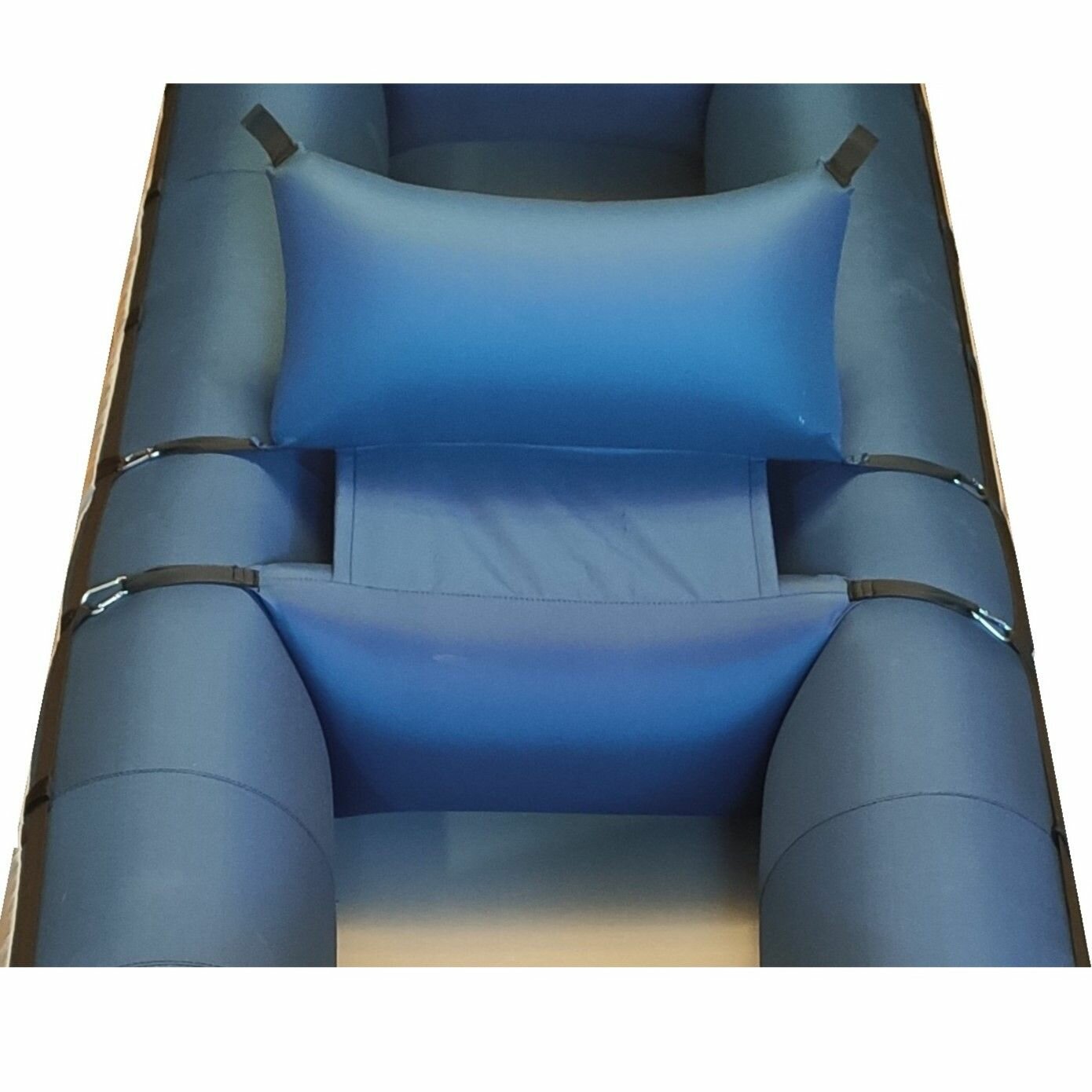 Надувное сиденье для байдарки "Налим", съемное, цвет синий, КБ Сталкер