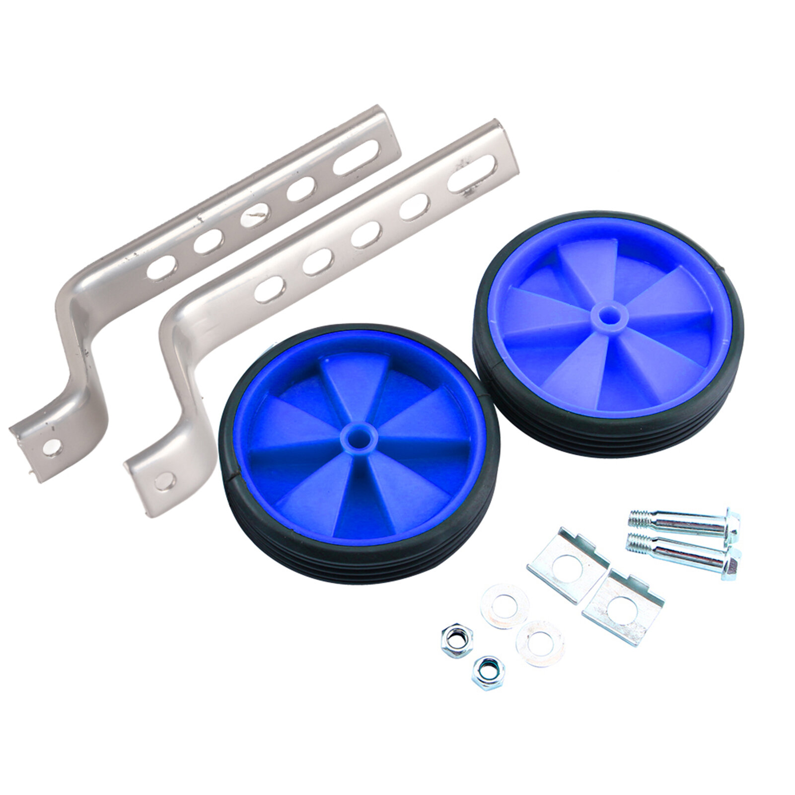 Вспомогательное Колесо Детского Велосипеда Синее Пластиковое Тренировочное Колесо Детского Велосипеда для Велосипедов 12-20 Дюймов