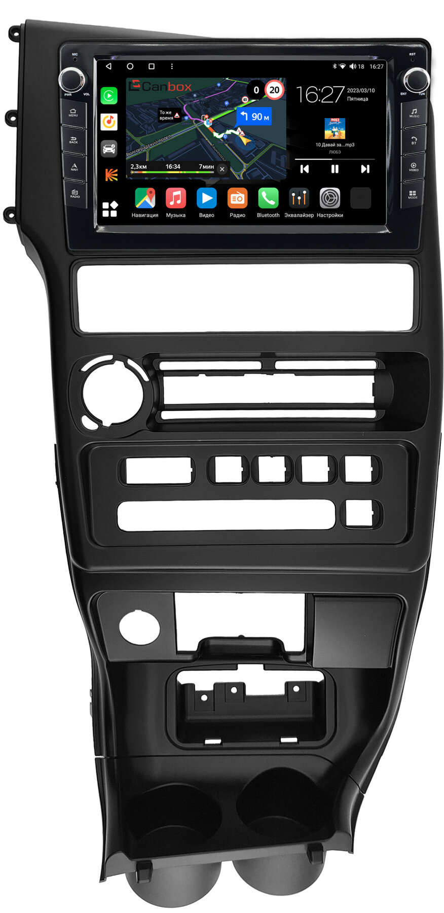 Штатная магнитола Lada ВАЗ 2108 SAMARA 1984-2005, 2109 SAMARA 1987-2006, 21099 SAMARA 1990-2011 (черная) Canbox M-Line 7821-9-0612 Android 10 (4G-SIM,
