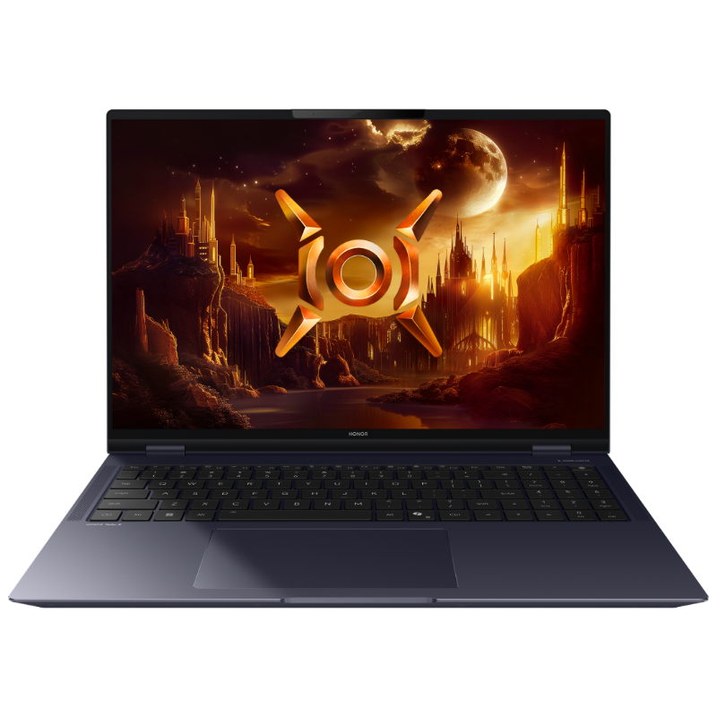 16" Ноутбук Honor MagicBook Pro 16 HUNTER, 3072x1920 165Гц, Intel Core Ultra 5-225H (4.3 ГГц), RAM 32 ГБ, SSD 1024 ГБ, NVIDIA GeForce RTX 5060 (8 ГБ), Windows 11 Pro + MS Office Pro, Синий, русская клавиатура