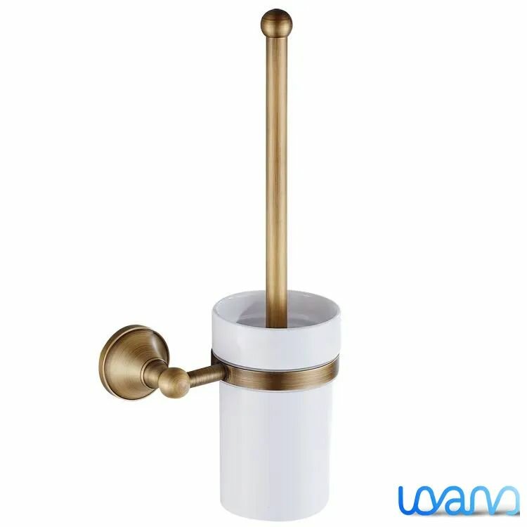 Латунные аксессуары для ванной комнаты. Набор полотенцесушителей в стиле ретро из латуни. Вешалка для полотенец, вешалка для туалетной бумаги, крючок для одежды, основание с волнистым рисунком