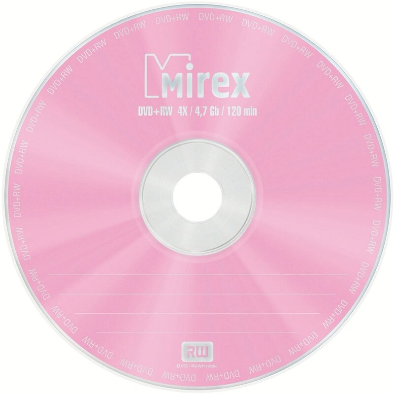 Носители информации DVD+RW, 4x, Mirex, Slim/1, UL130022A4S