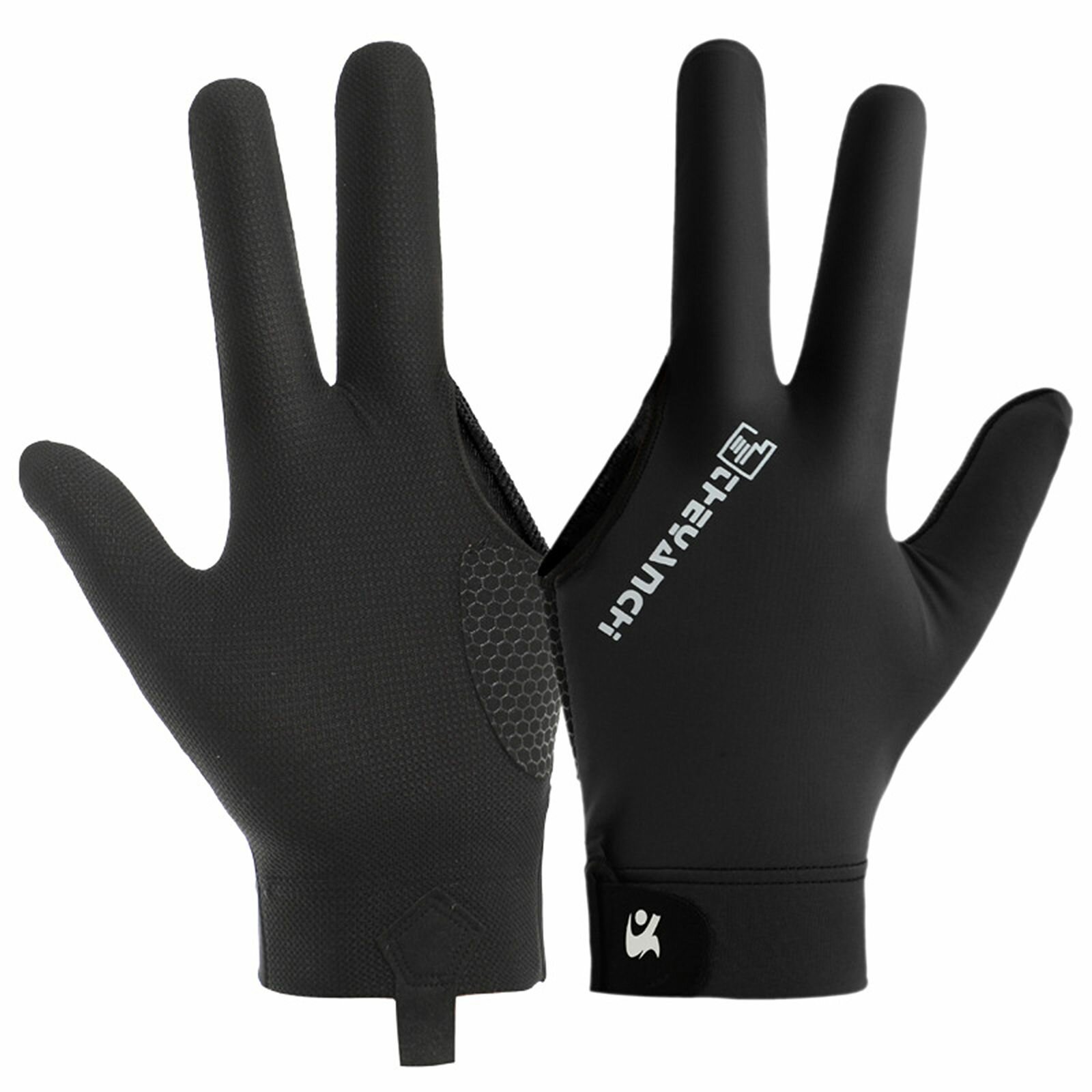 Удобные трёхпалые перчатки для игры в бильярд