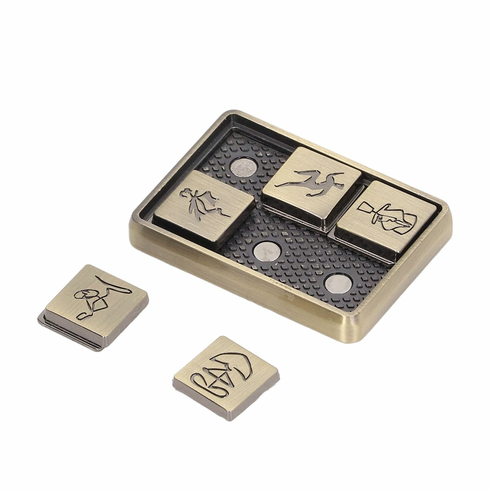 Металлическая раздвижная игрушка со специальными узорами снимает стресс, тревогу, игрушка-слайдер с кончиками пальцев