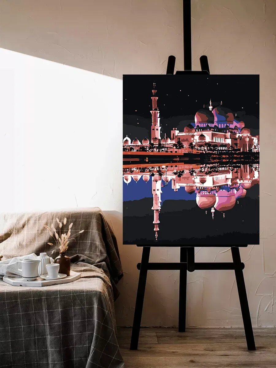 Картина по номерам Мечеть Шейха Зайда Абу Даби Ночью Религия