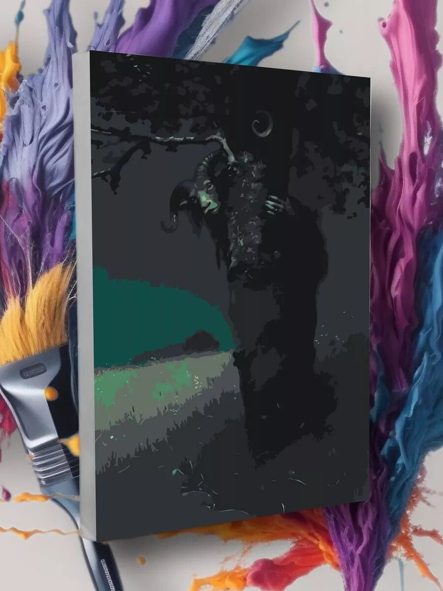 Картина по номерам Козел-Демон