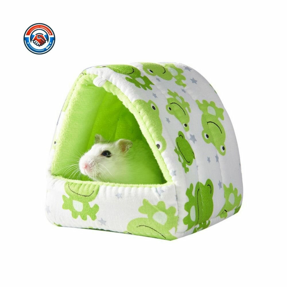 Подвесной гамак для хомяка, мягкий плюшевый домик для грызунов, уютное лежанка для крысы мыши белки, легкий теплый аксессуар в клетку