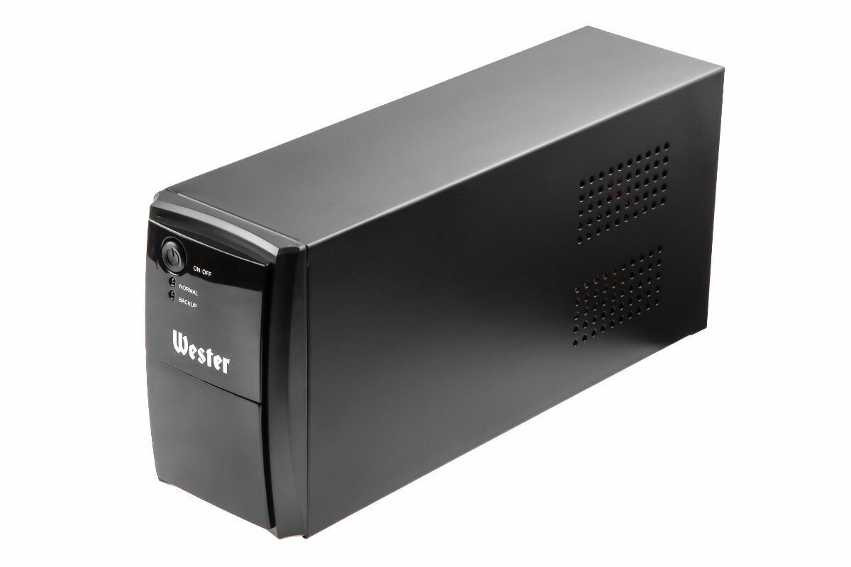 Источник бесперебойного питания Wester UPS650 650ВА, 2 розетки, линейно-интерактивный