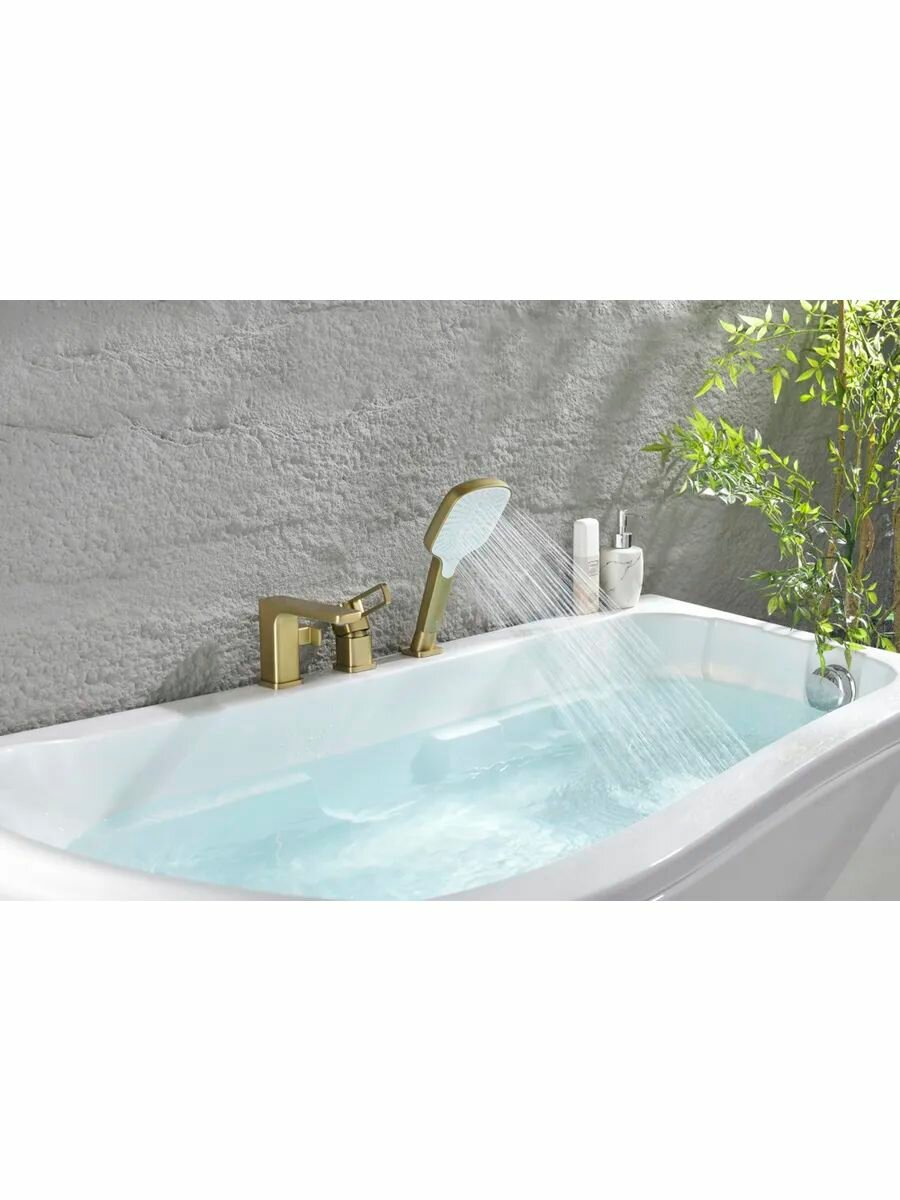 Смеситель на борт ванны GANZER GZ12133-S