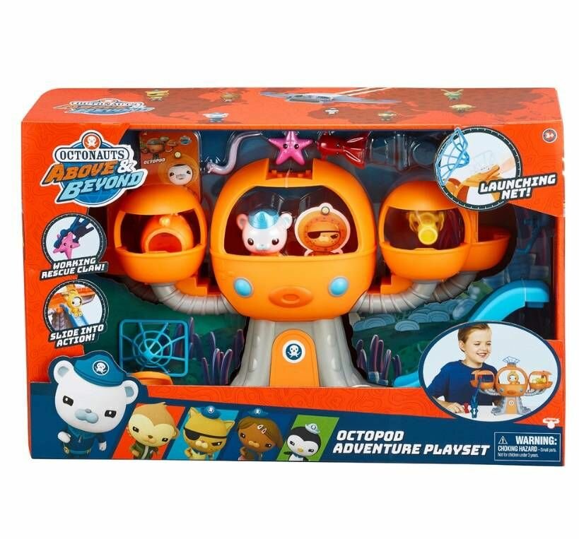 Игровой набор Октонавты центр Октопод Octonaus, карта, фигурка капитана