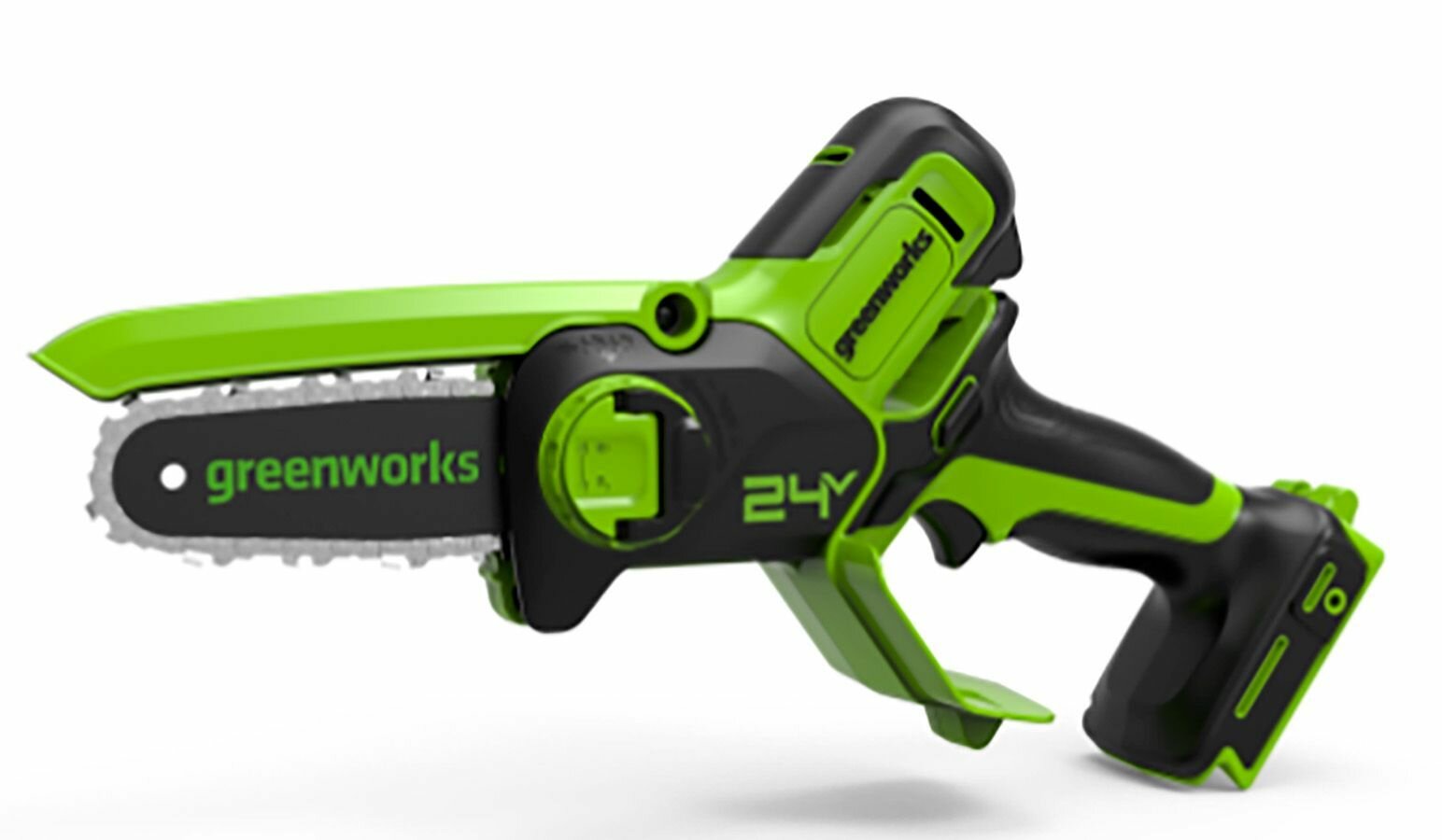 Гринворкс G24MCS10 пила цепная аккумуляторная 24В Li-Ion 1x2Ач