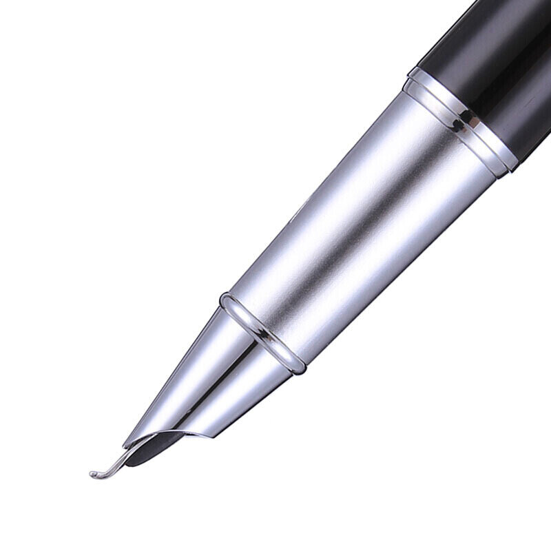 Christmas Gift Pimio Bent Nib Calligraphy Pen Steel Pen for Men and Women Adults Students Writing Pen Fine Point 0.7mm 916 Pure Black