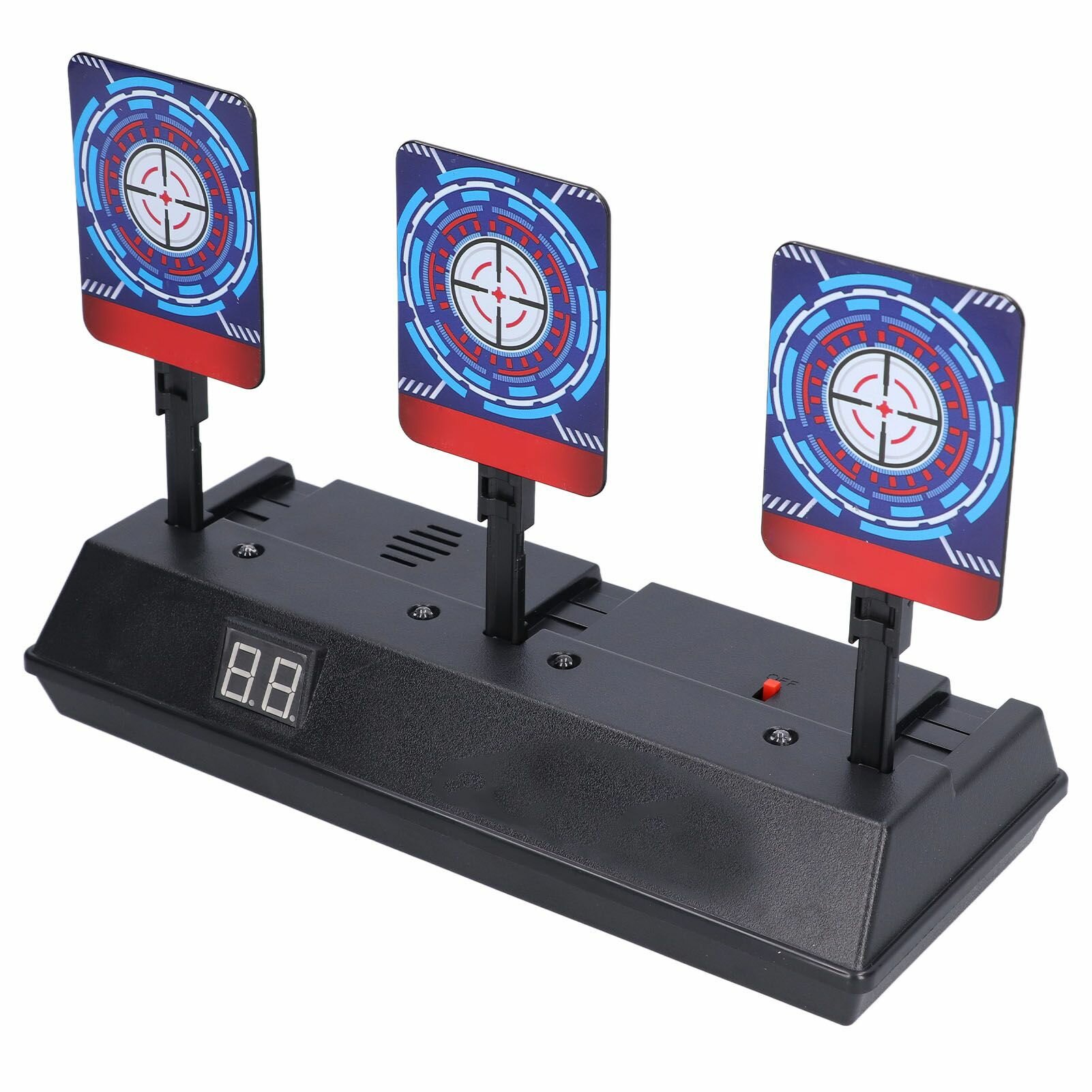 Электронная мишень с автоматической перезагрузкой и звуковым сигналом, подарок для детей, пластиковая, использует 3 AA батареи